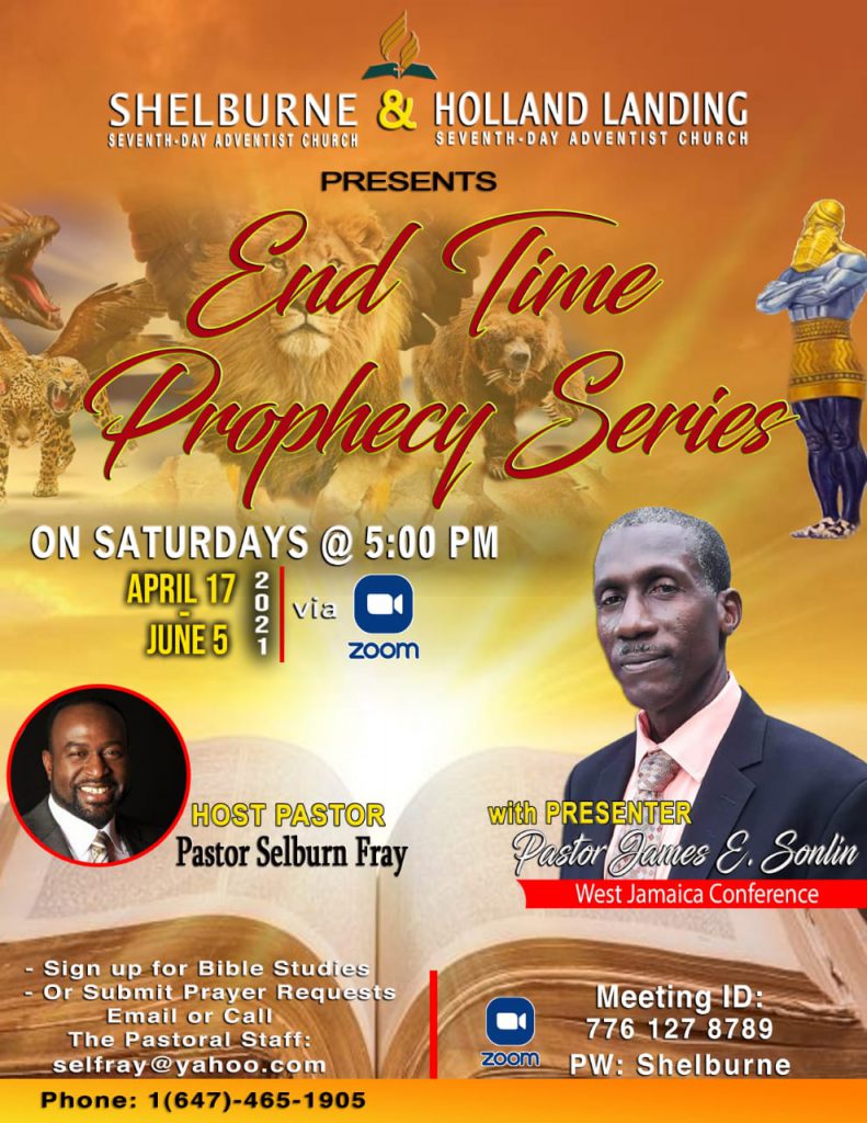 End Time Prophecy Series - Adventist Ontario Conference Website